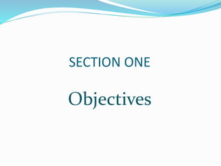 Objectives, needs and goals | PPTX