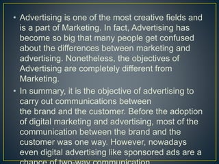 Objectives of advertisements | PPTX
