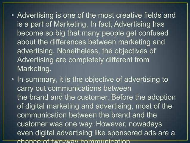 Objectives of advertisements | PPTX | Advertising Industry | Industries