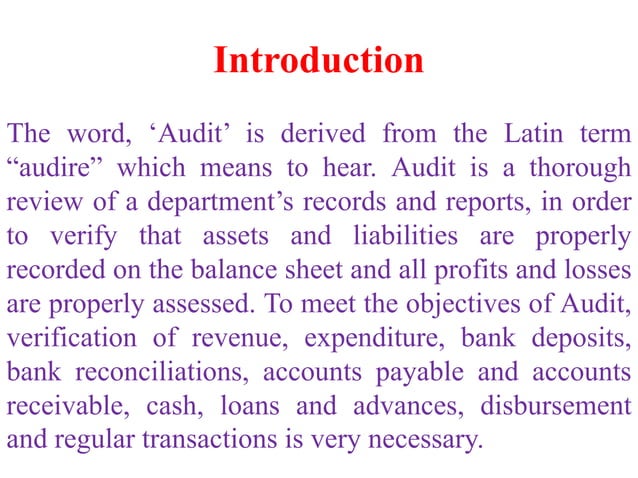 Objectives of auditing | PPTX | Business Accounting & Finance | Business