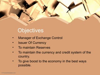 Objectives of central banks | PPT