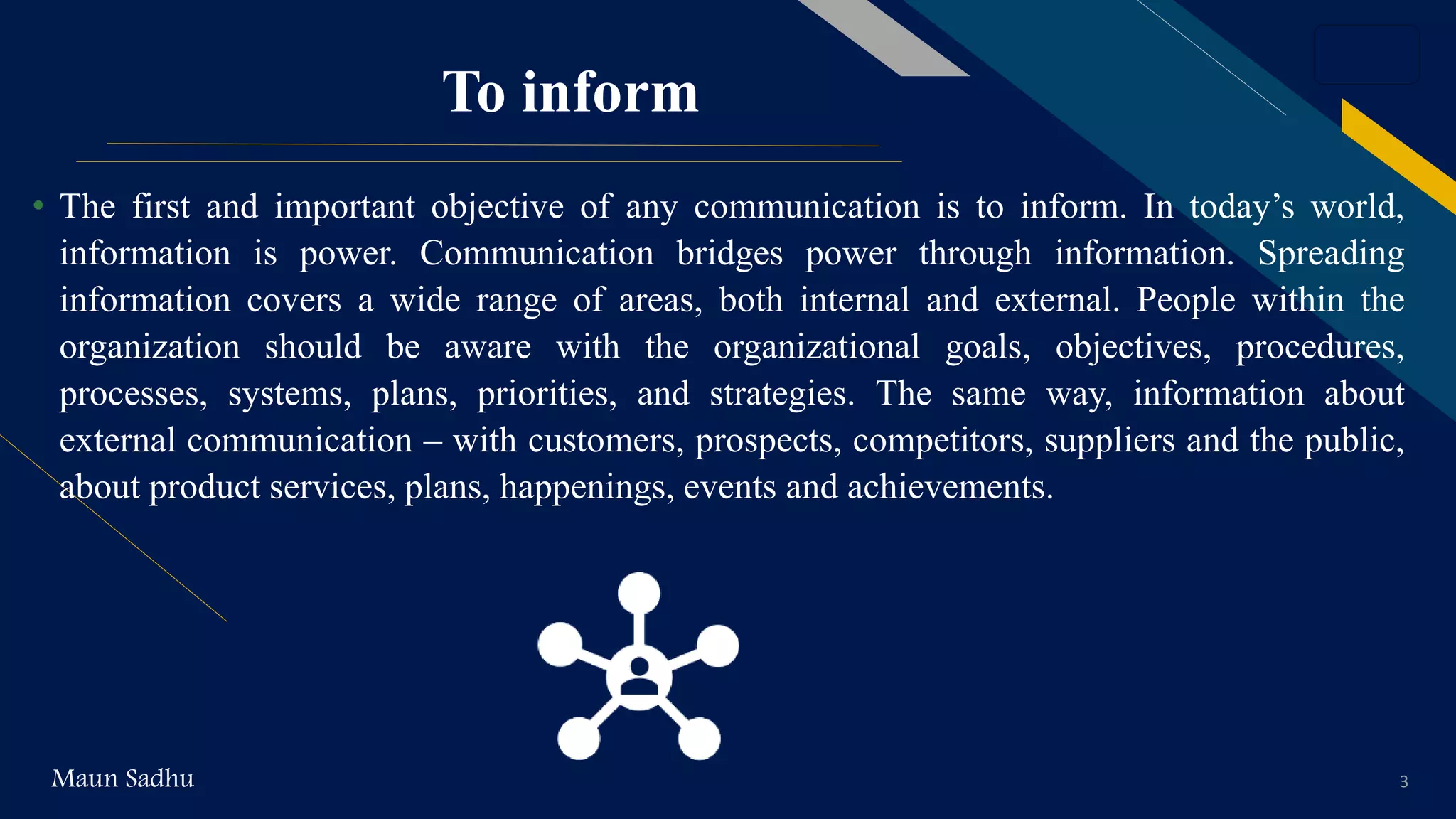 Objectives of Communication | PPTX