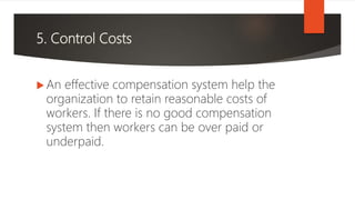 Objectives of compensation management | PPTX