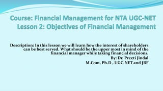 Objectives of financial Management.pptx