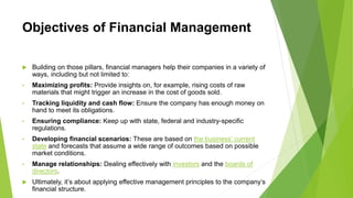 Objectives of Financial Management.pptx | Business Accounting & Finance ...