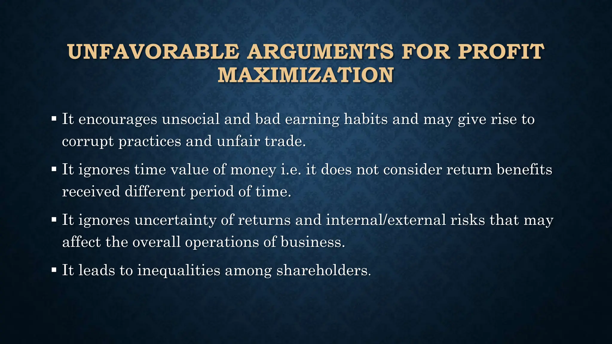 Objectives of financial management- profitability vs shareholder’s ...