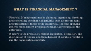 Objectives of financial management- profitability vs shareholder’s ...