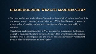 Objectives of financial management- profitability vs shareholder’s ...