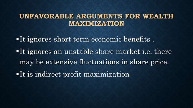 Objectives of financial management- profitability vs shareholder’s ...
