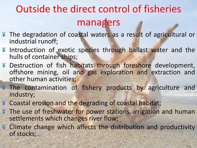 OBJECTIVES OF FISHERIES MANAGEMENT | PPTX | Fishing Sports | Sports