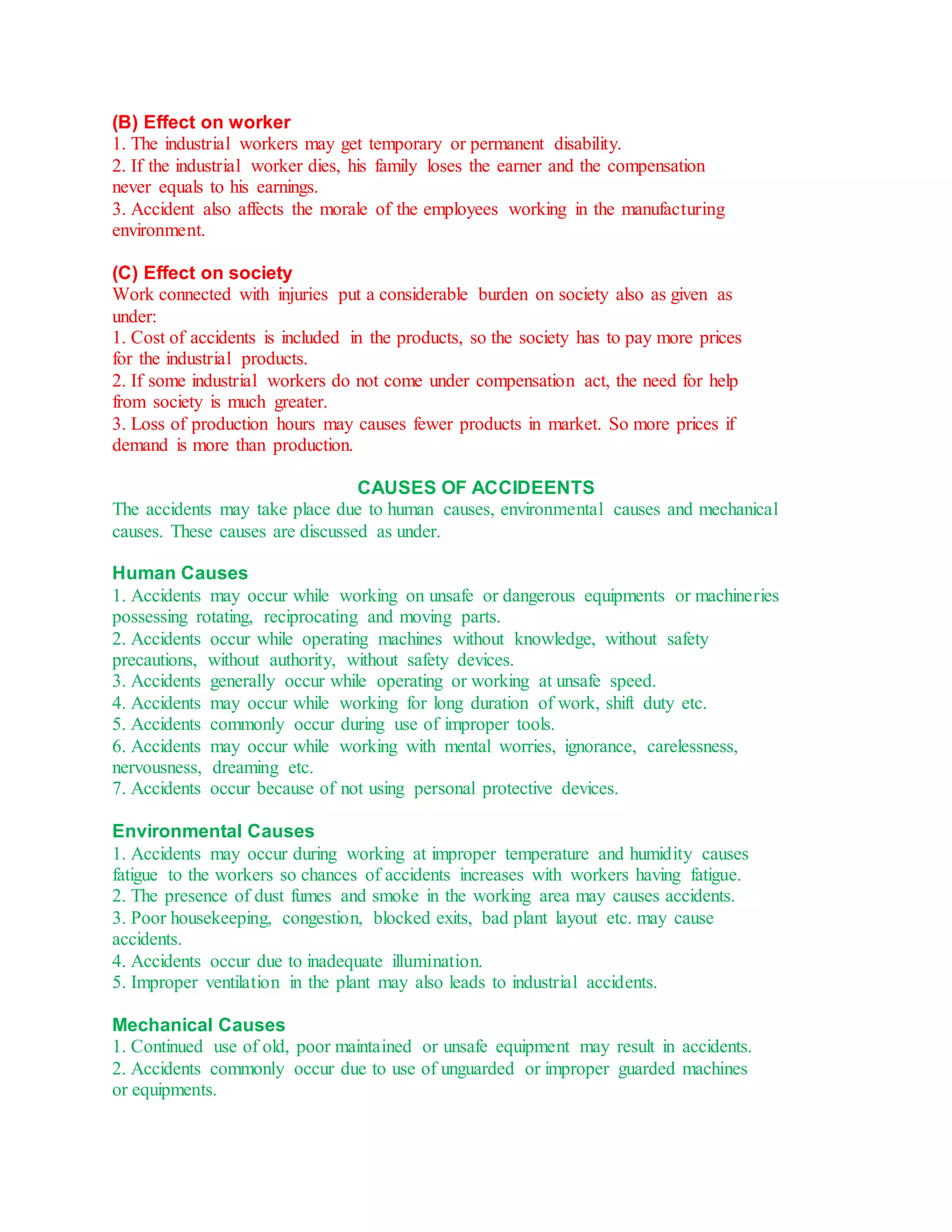 Objectives of industrial safety | DOCX