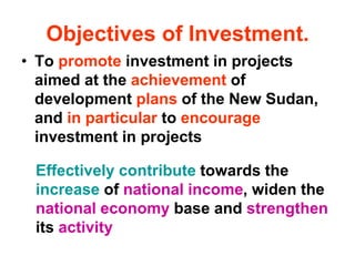 Objectives of investment | PPT