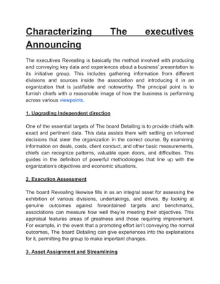 Objectives of Management Reporting.pdf | Business | Business and Finance