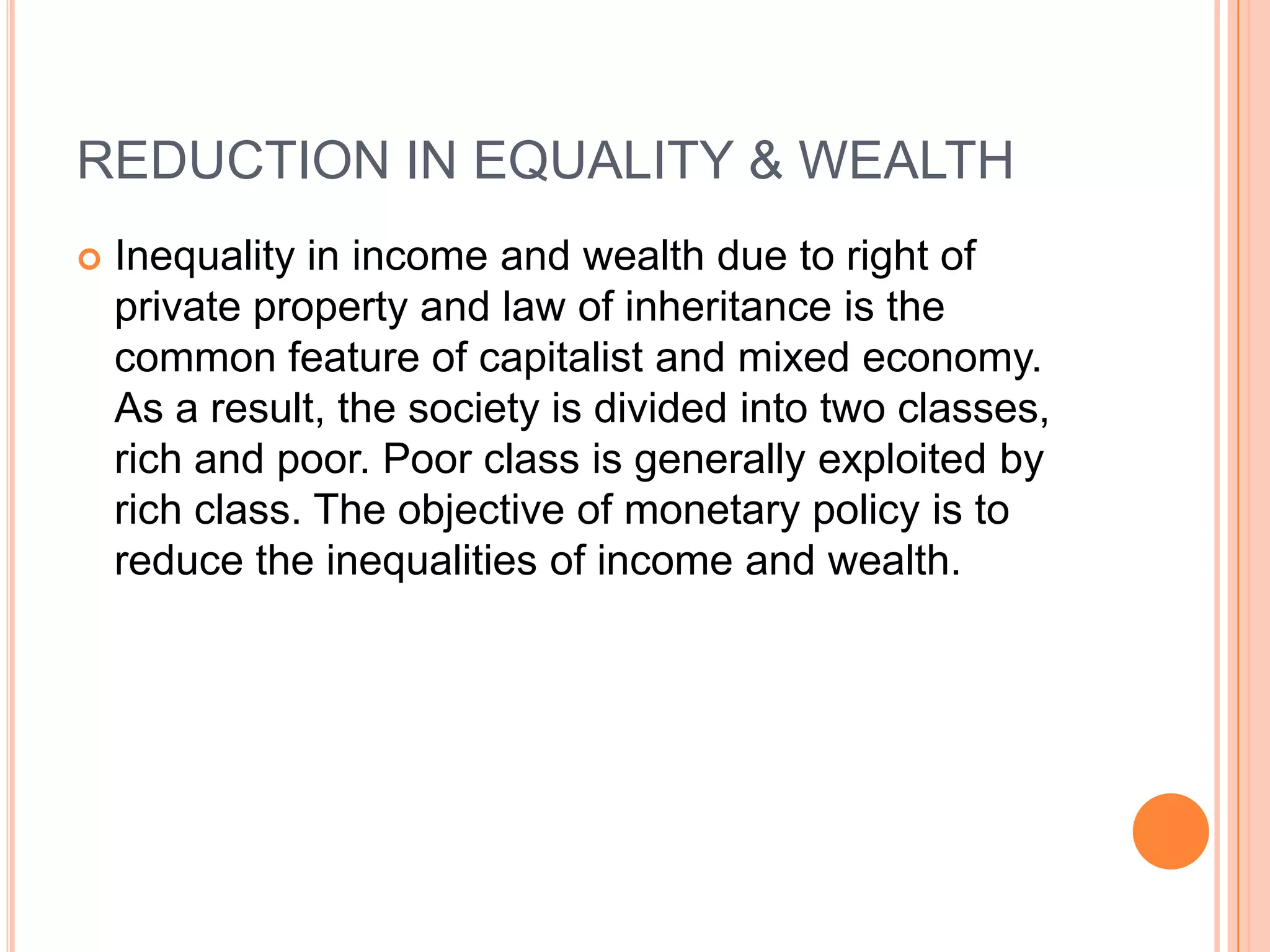 Objectives of monetary policy | PPTX