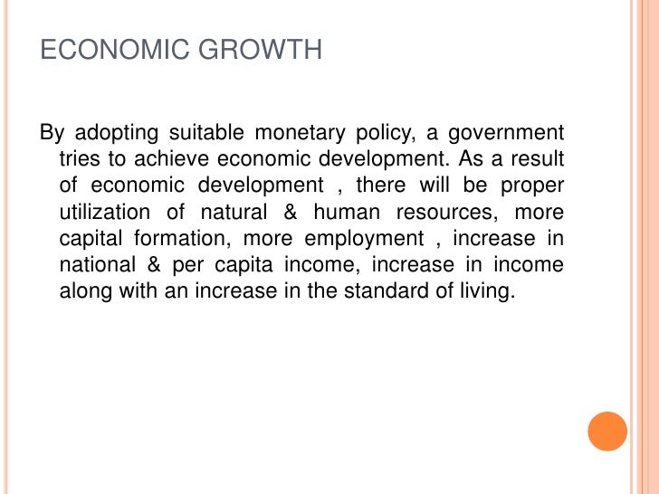 Objectives of monetary policy Objectives of monetary policy