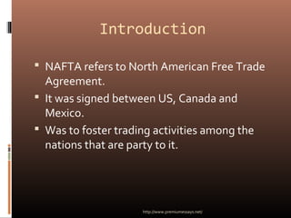 Objectives of nafta | PPT
