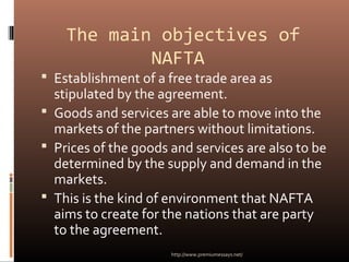 Objectives of nafta | PPT