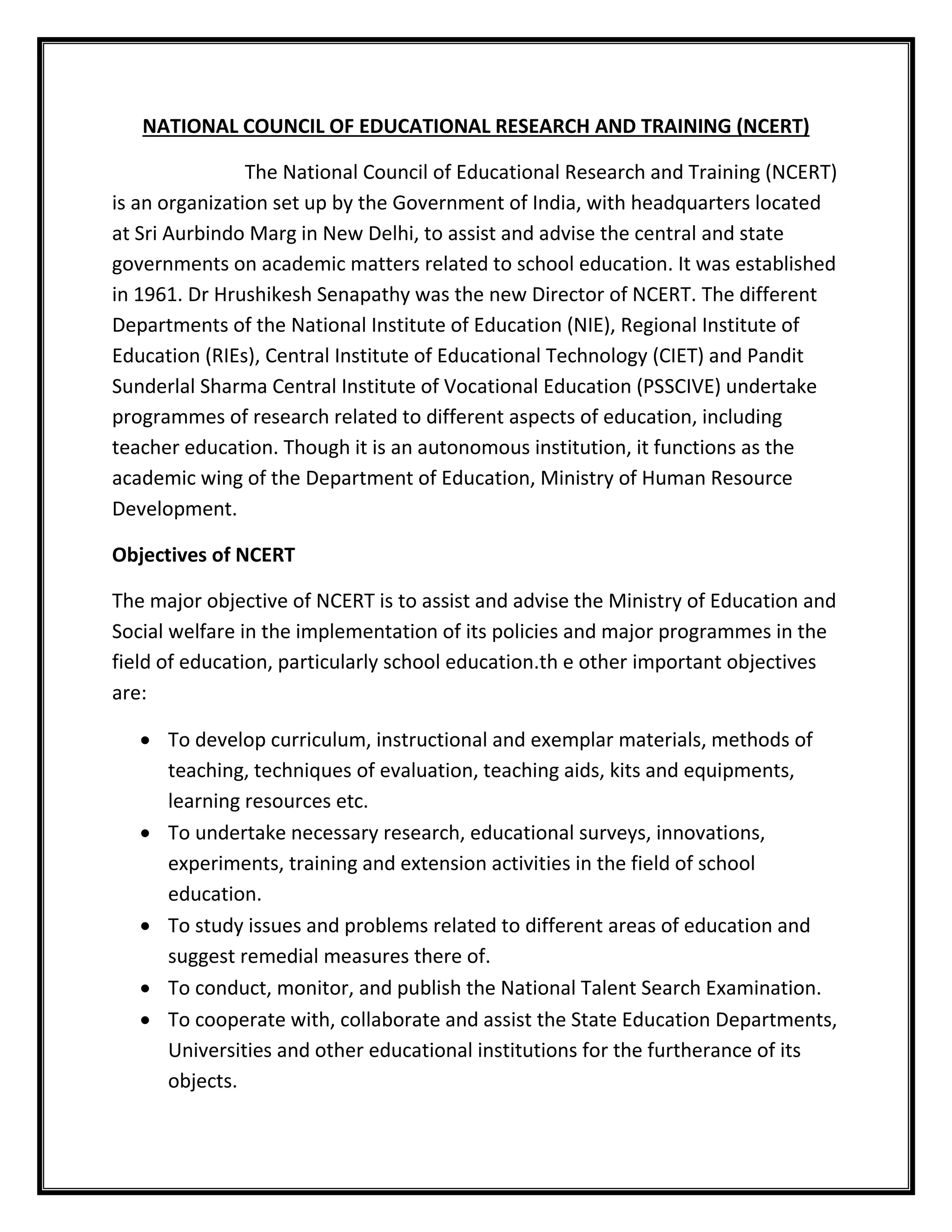 Objectives of ncert asw pdf | PDF