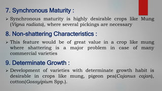 Objectives of plant breeding || Plant Breeding and Genetics || Chethan ...