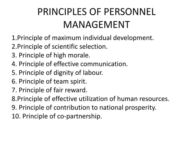 Objectives of Personnel Management and HRM(1)