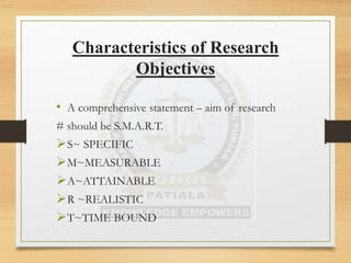 Objectives of research | PPTX