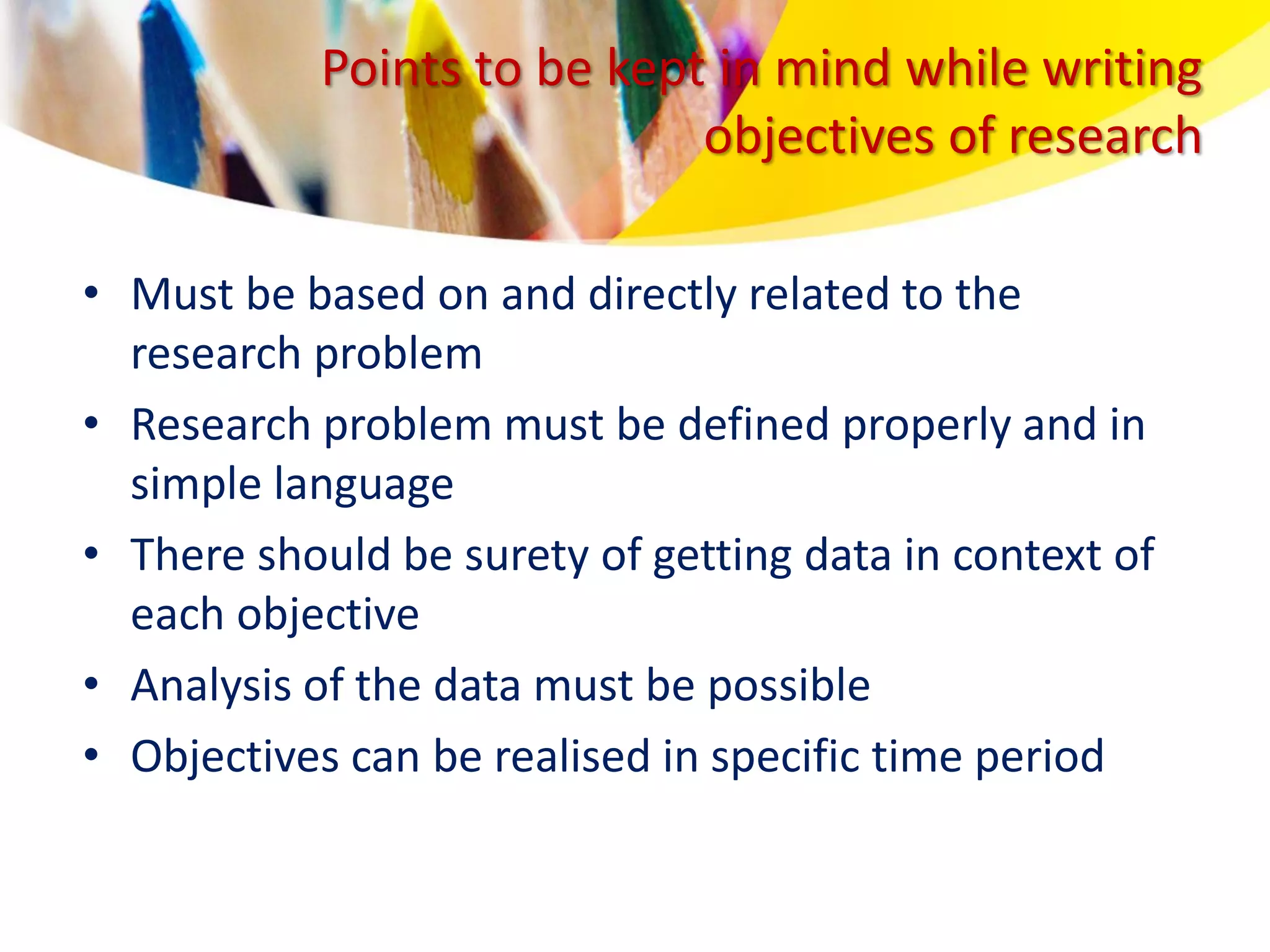 Objectives of research | PPT