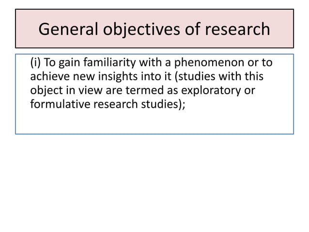 OBJECTIVES OF RESEARCH.pptx | Science