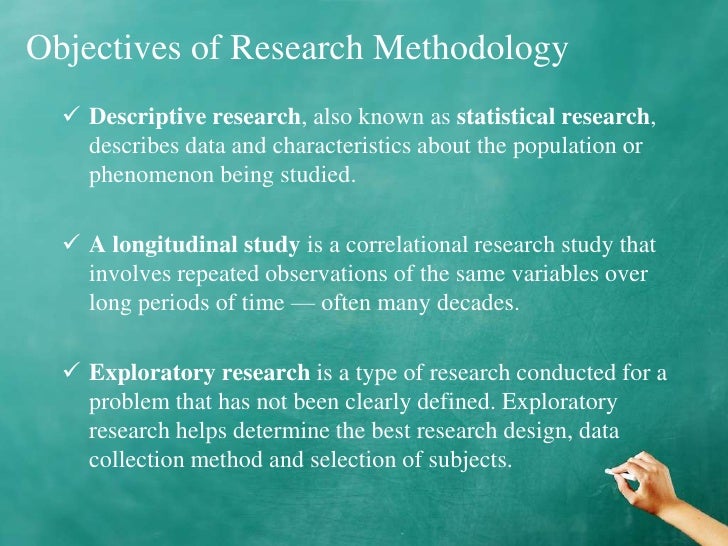 Objectives of research methodology