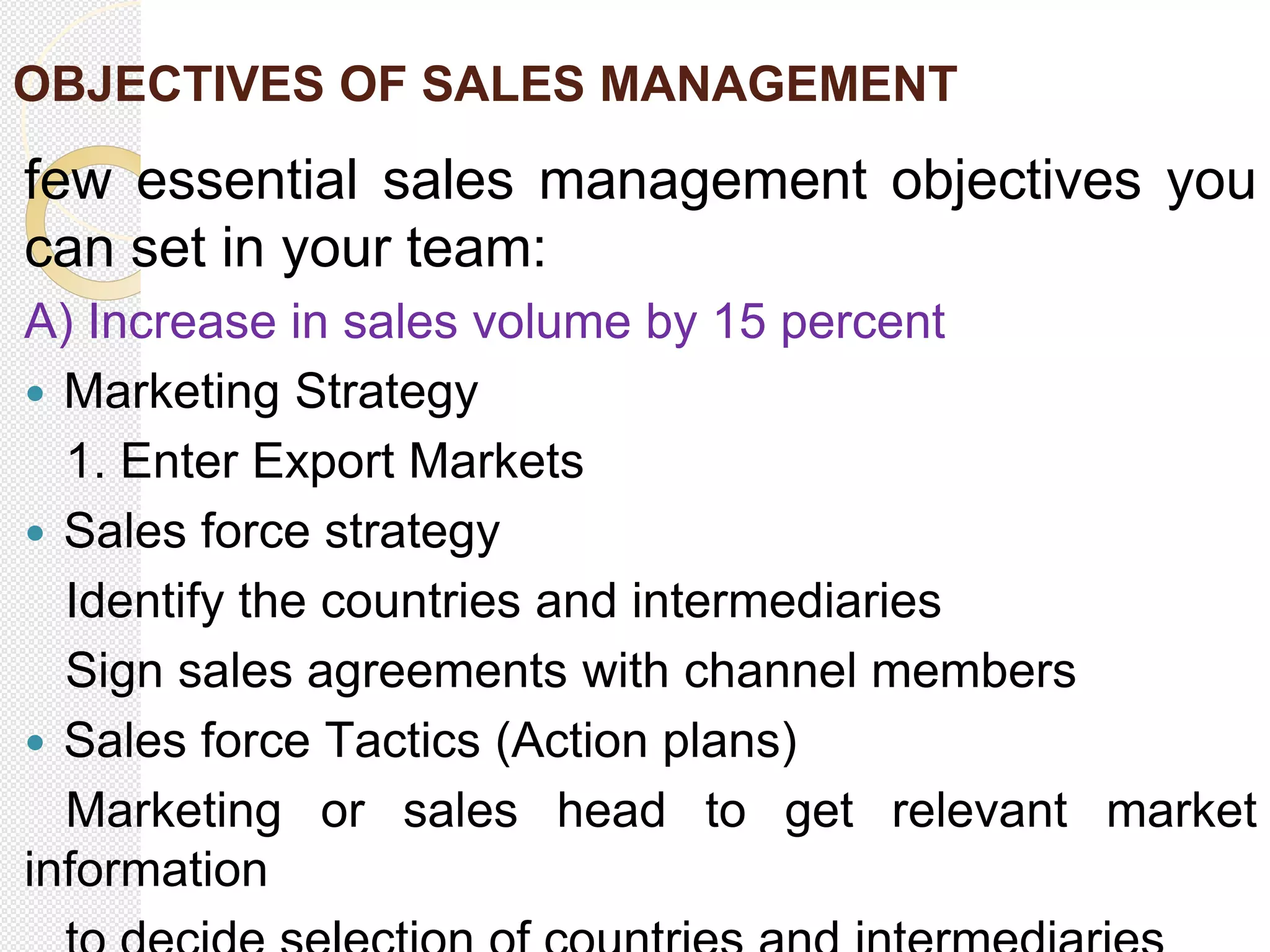 Objectives of Sales Management.ppt