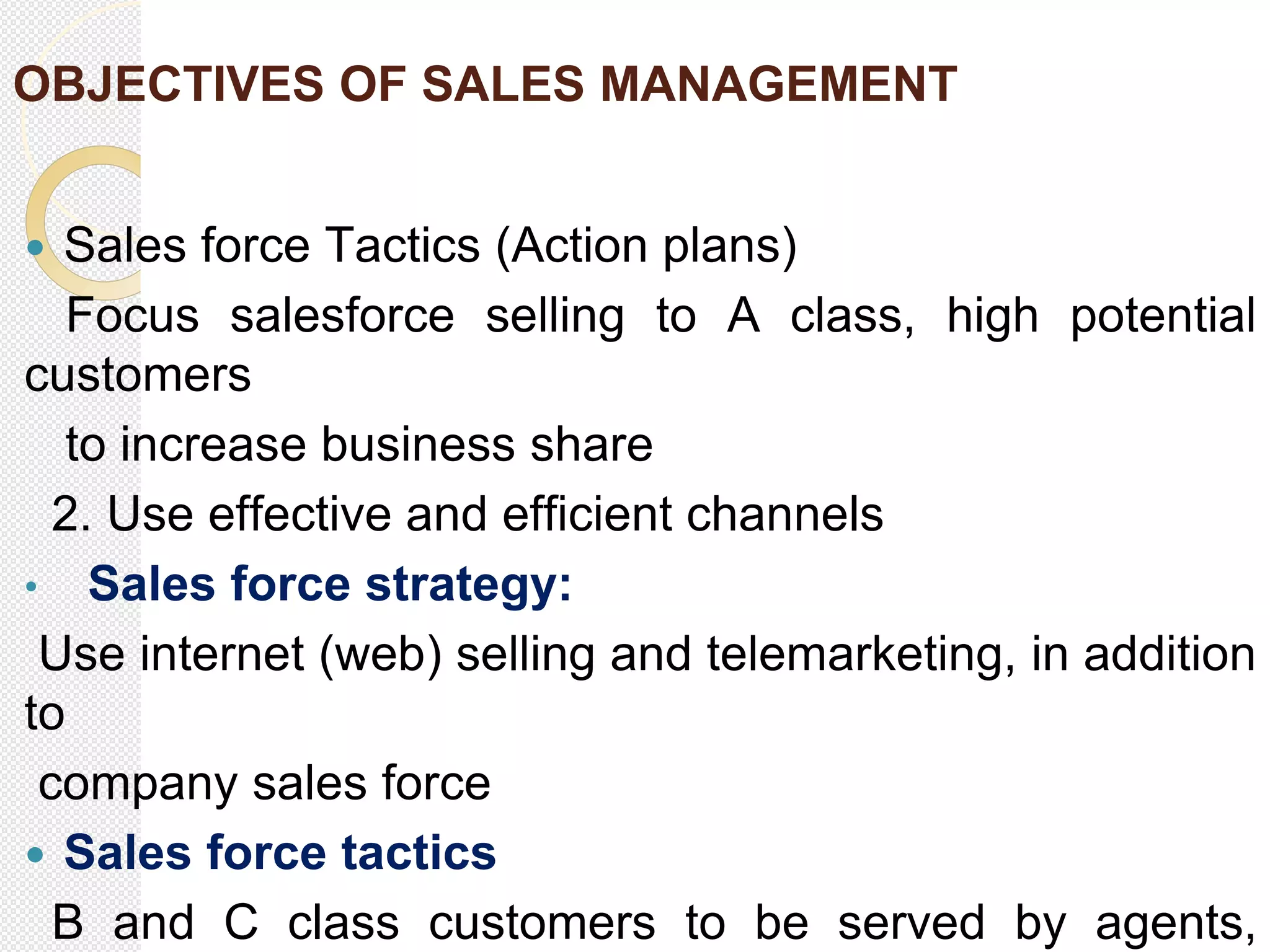 Objectives of Sales Management.ppt