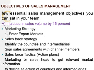 Objectives of Sales Management.ppt