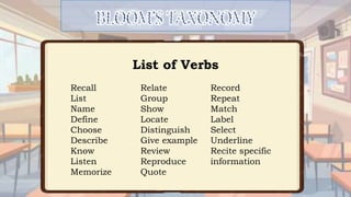 Objectives of science education & Blooms and Revised Bloom's taxonomy | PPT