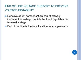 Objectives of shunt compensation | PPTX