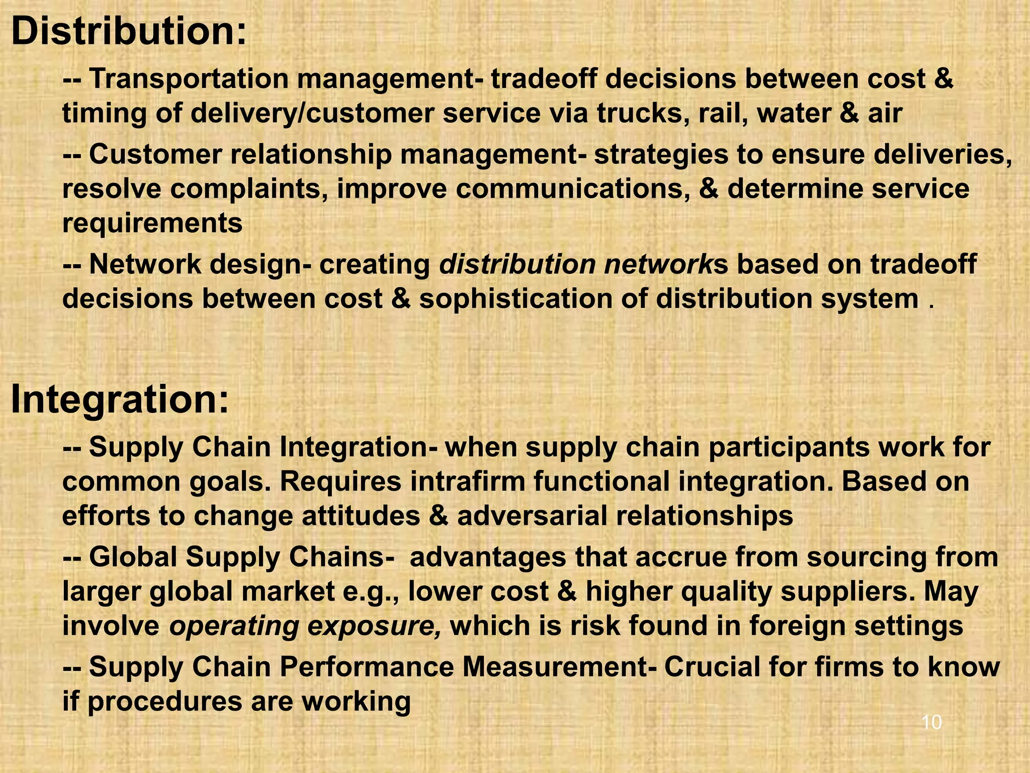 Objectives of supply chain management | PPTX