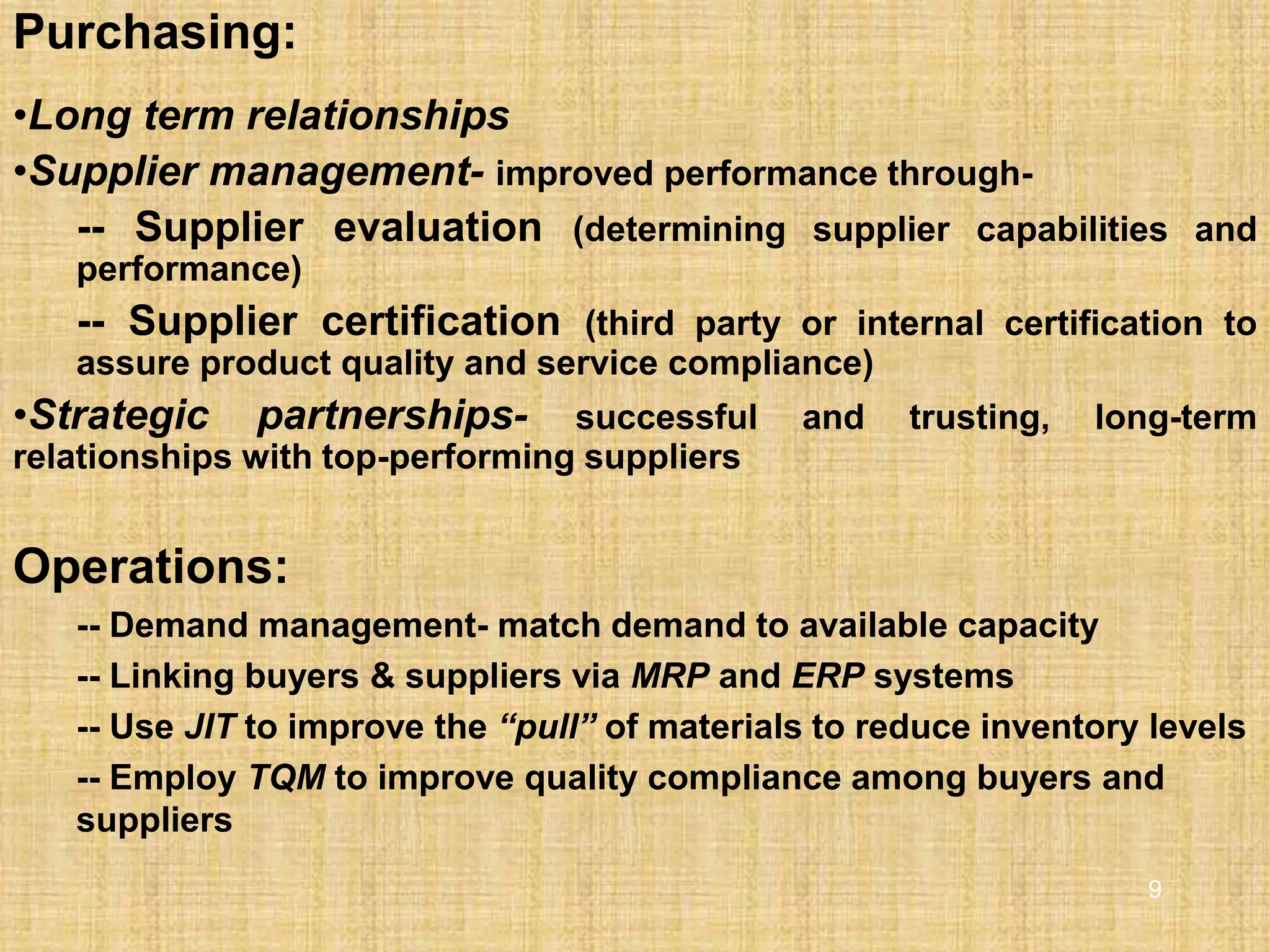 Objectives of supply chain management | PPTX