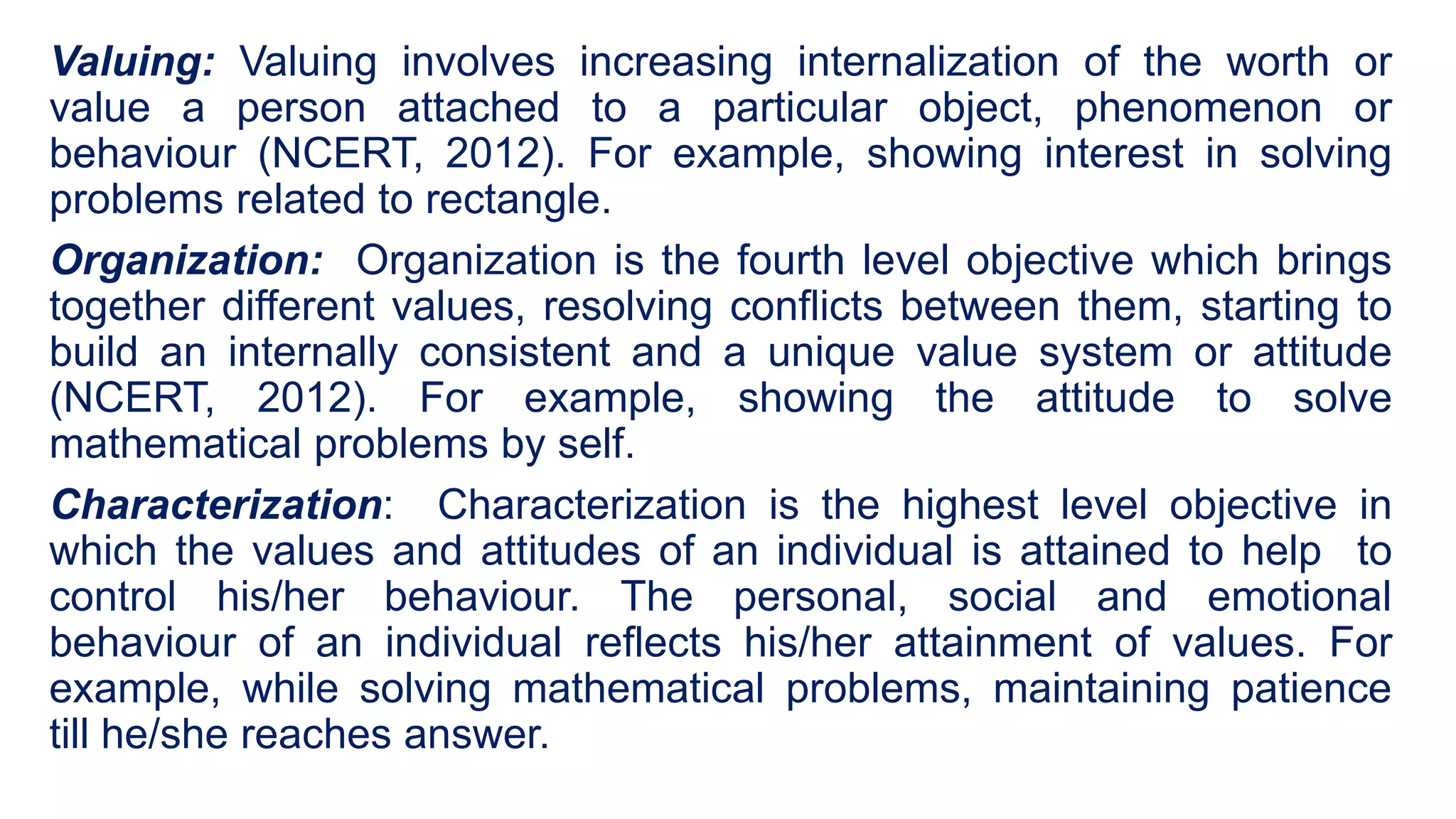 Objectives of teaching mathematics & Blooms Taxonomy | PPTX