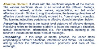 Objectives of teaching mathematics & Blooms Taxonomy | PPTX