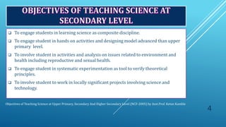 Objectives of teaching science | PPTX