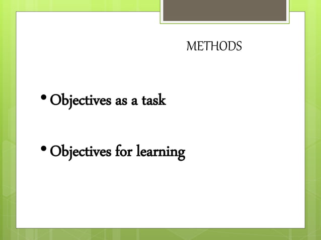 Objectives references testing | PPT