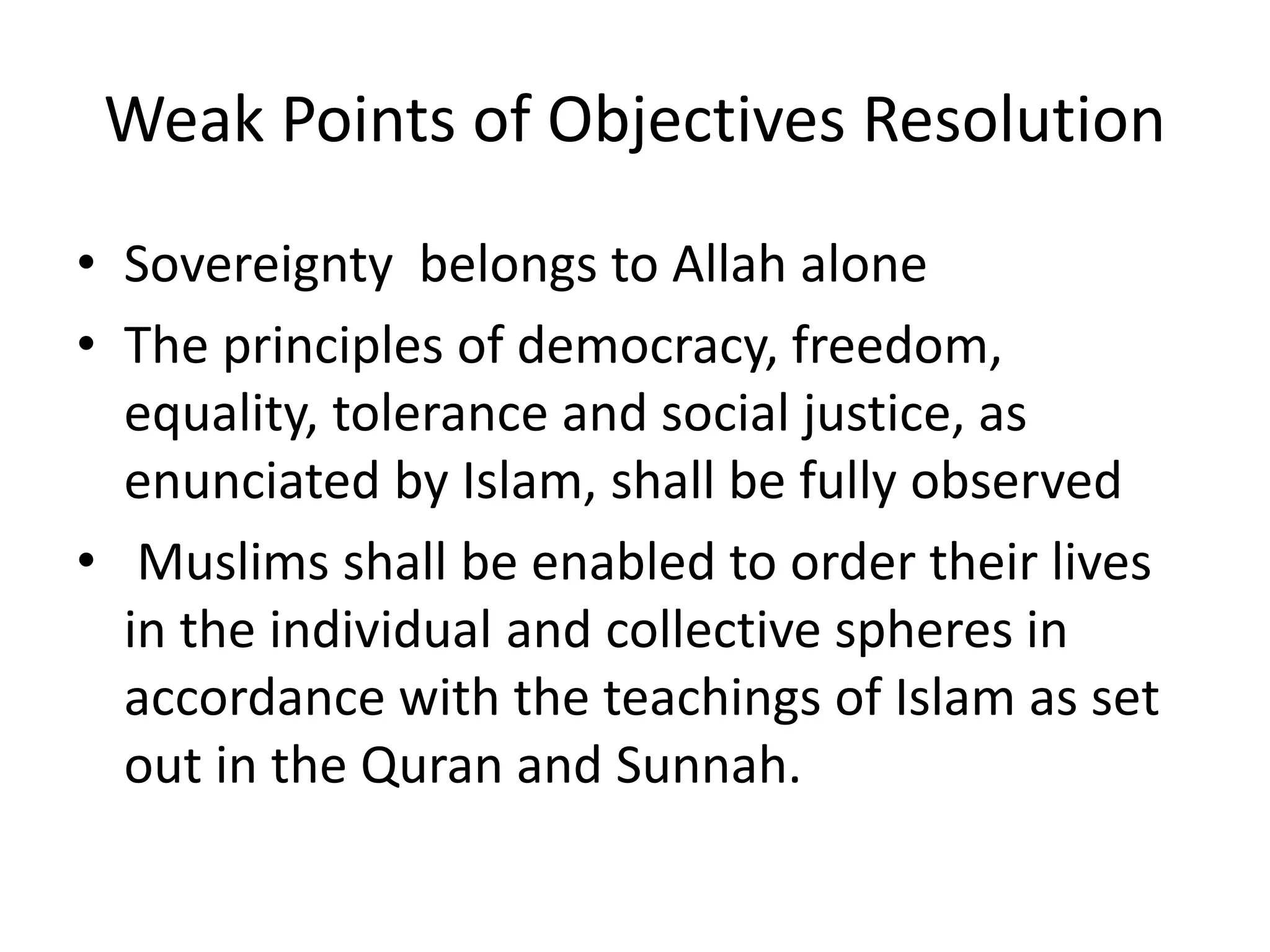 Objectives resolution | PPTX