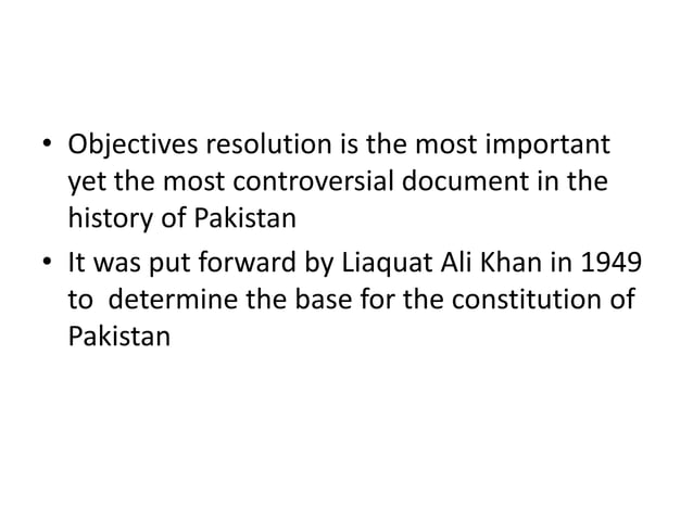 Objectives resolution | PPTX