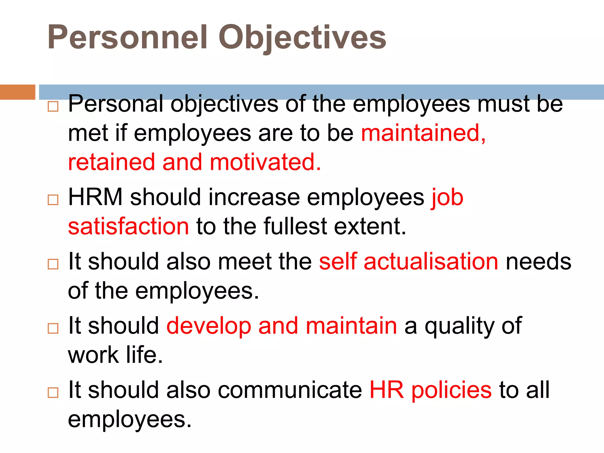 Objectives, scope and functions of hrm | PPTX