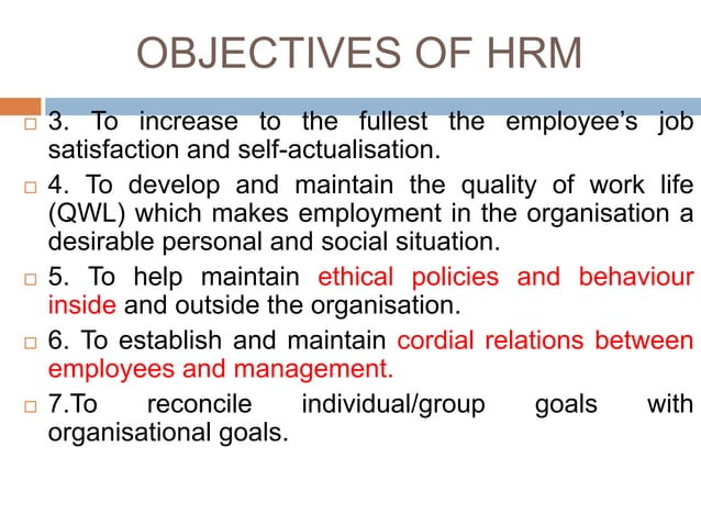 Objectives, scope and functions of hrm | PPTX
