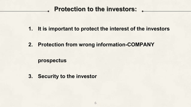 OBJECTIVES OF SEBI | PPTX