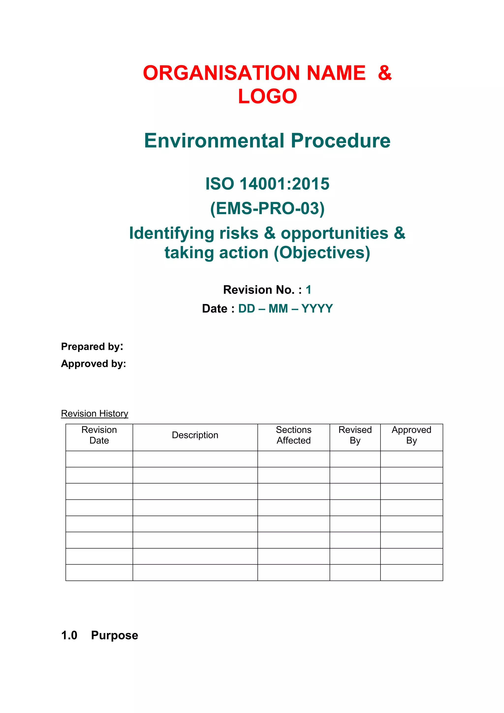 Planning to take action Objectives slideshare procedure | PDF