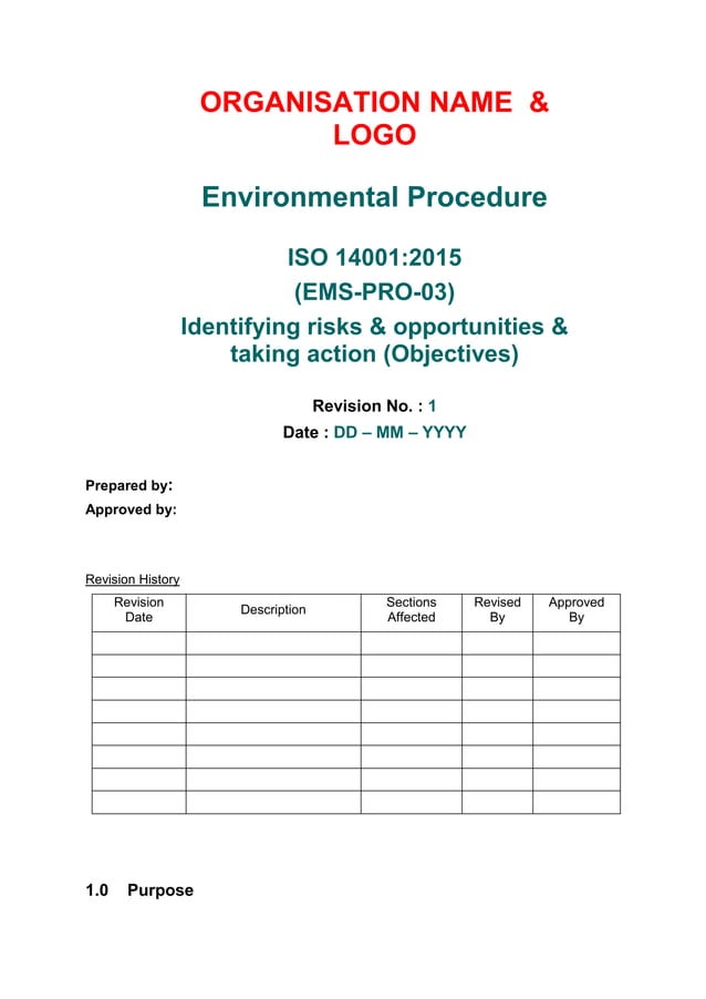 Planning to take action Objectives slideshare procedure | PDF