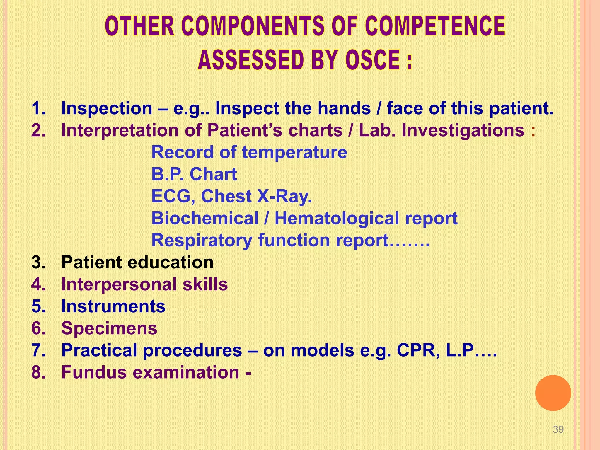 Objective Structured Practical/Clinical Examination | PPTX