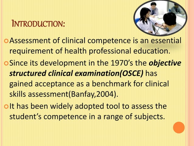 Objective Structured Practical/Clinical Examination | PPTX ...