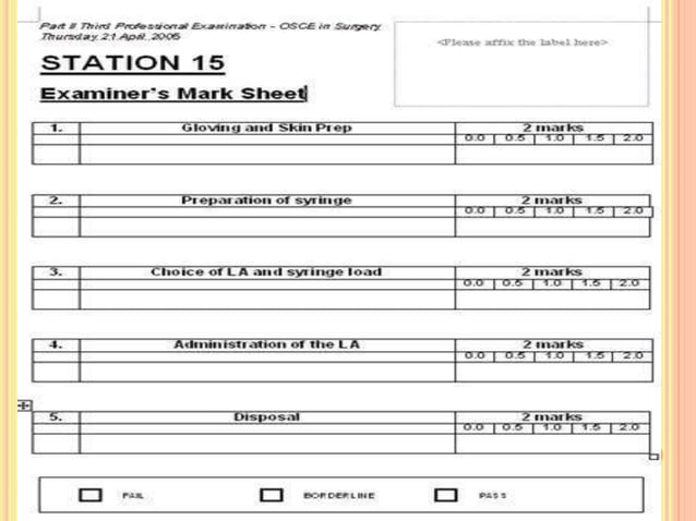 Objective Structured Practical/Clinical Examination | PPTX ...