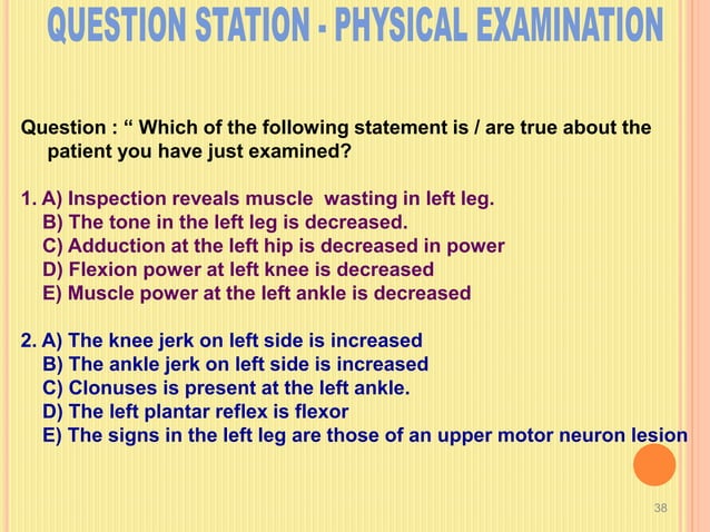 Objective Structured Practical/Clinical Examination | PPTX ...